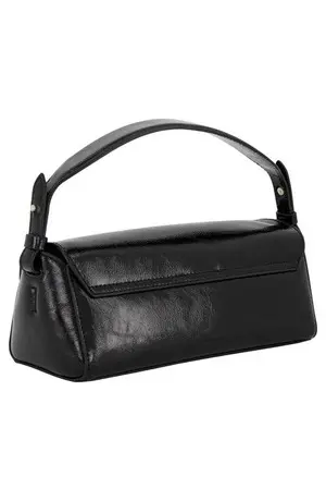 Vince Mini Sabrina Leather Top Handle Bag - Black
