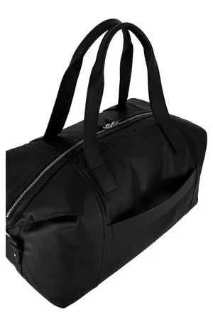 Vince Leather Duffle Bag - Black