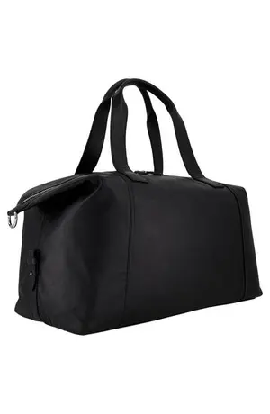 Vince Leather Duffle Bag - Black