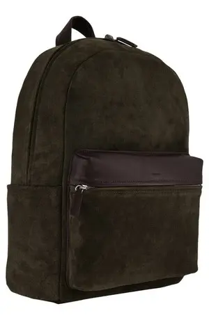 Vince Cavalor Suede Backpack - Driver Green