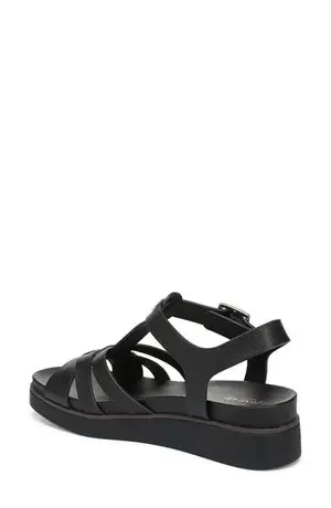 LIFESTRIDE Platform Wedge Sandals - Black