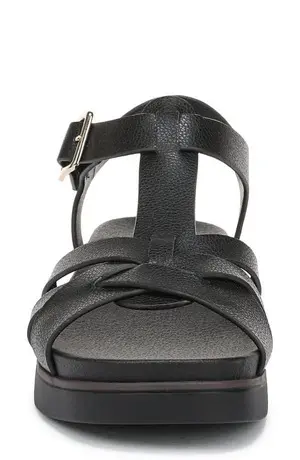 LIFESTRIDE Platform Wedge Sandals - Black