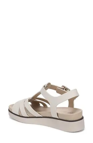 LIFESTRIDE Platform Wedge Sandals - Bone
