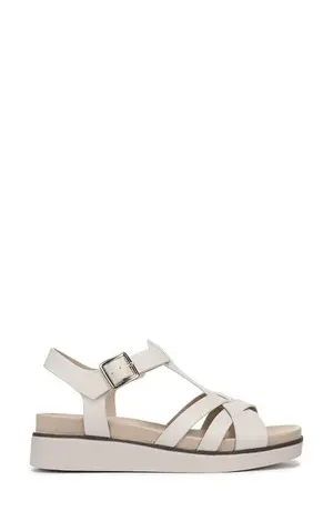 LIFESTRIDE Platform Wedge Sandals - Bone