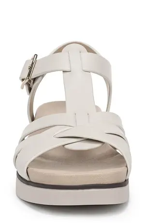 LIFESTRIDE Platform Wedge Sandals - Bone