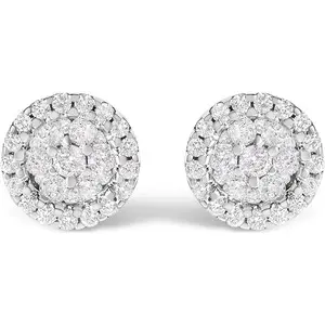 HAUS OF BRILLIANCE 14k Gold 1/2 Ct Diamond Stud Earrings - White