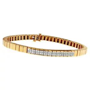 HAUS OF BRILLIANCE 14k Gold 1.00 Cttw Diamond Bracelet