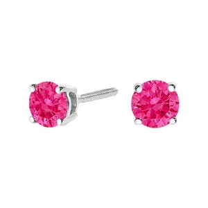 HAUS OF BRILLIANCE 10k Gold 1.0 Ct Lab Created Diamond Stud Earrings - White