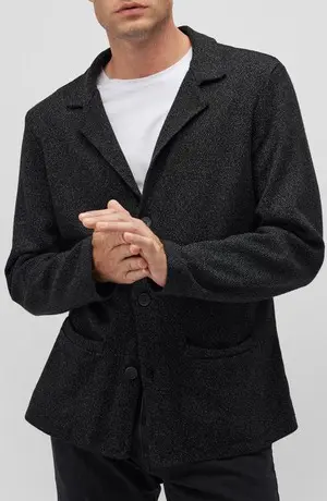 MAVI Mélange Knit Three-button Blazer