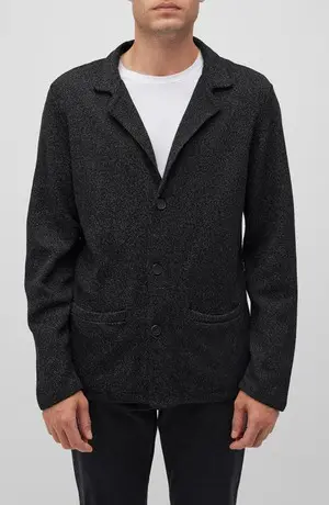 MAVI Mélange Knit Three-button Blazer