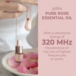 GULSHA 100% Pure Rose Essential Oil - None
