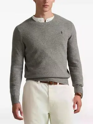 Polo Ralph Lauren Long-sleeved Sweater With Logo Detail - Grey