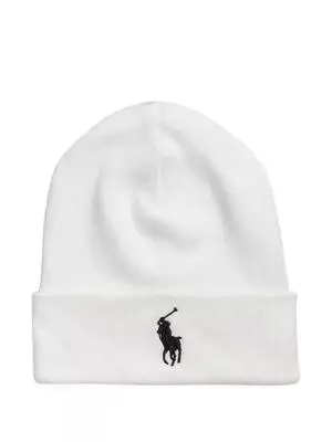 Polo Ralph Lauren Logo-detail Beanie - White