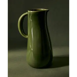 GHARYAN STONEWARE Stoneware Jug Dadasi 50 Oz Green