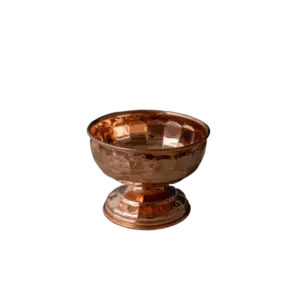 COPPERMILL KITCHEN Vintage Inspired Pedestal Bowls With Scalloped Panel Designset Of 2 - Copper