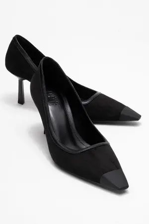 PROLOGUE SHOES Rona Pointed-toe Pumps - Black Suede