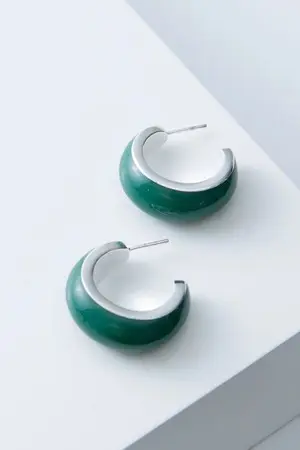 NOONDAY COLLECTION Jasper Hoops - Green