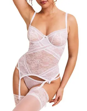 ADORE ME Scottie Unlined Balconette Bustier - White