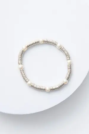 NOONDAY COLLECTION Sequin Bracelet - Silver