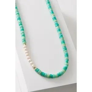 NOONDAY COLLECTION Sea Pearl Necklace - Turquoise