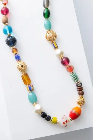 NOONDAY COLLECTION Curio Statement Necklace - Multi