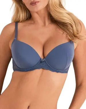 ADORE ME Jennakate Push Up Demi Bra - Dark Blue