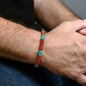 STARFISH PROJECT Nomadic Turquoise & Jasper Rope Beaded Bracelet