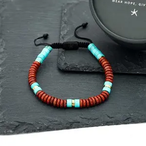 STARFISH PROJECT Nomadic Turquoise & Jasper Rope Beaded Bracelet