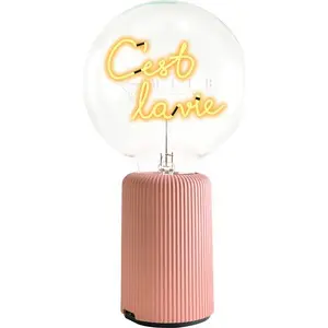 MITB Cest Lavie Portable Table Lamp - Pink