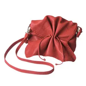Carlos Falchi Medium Butterfly Lambskin Bag - Red