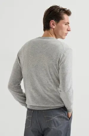 Brunello Cucinelli Cashmere Crewneck Sweater - Pebble
