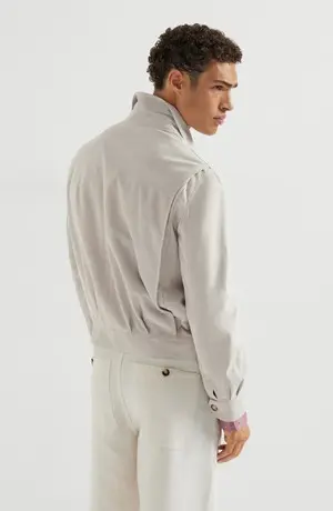 Brunello Cucinelli Suede Jacket - Sand