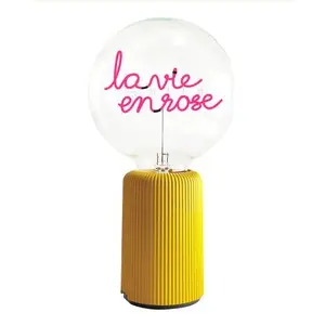 MITB La Vie En Rose Portable Table Lamp - Yellow