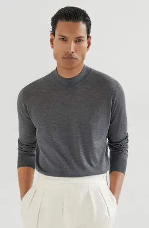 Brunello Cucinelli Lightweight Crew-neck Sweater - Dark Grey