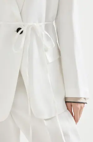 Brunello Cucinelli Fluid Twill Blazer - Panama