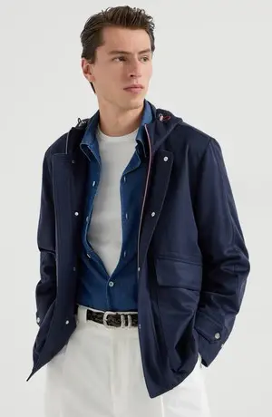 Brunello Cucinelli Flannel Parka