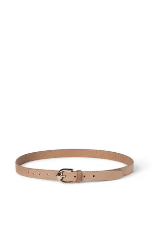 Brunello Cucinelli Reversed Leather Belt - Tobacco