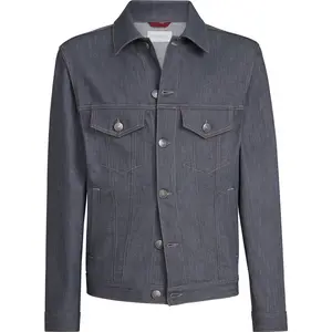 Men's Gray Denim Jackets