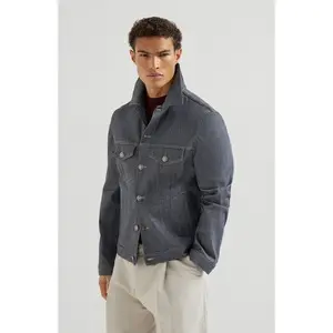Men's Gray Denim Jackets