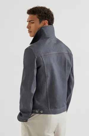 Brunello Cucinelli Denim Four-pocket Jacket - Medium Grey