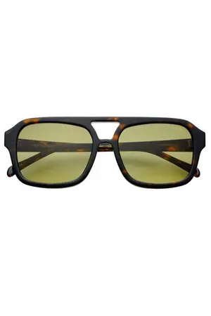 FREYRS EYEWEAR Havana Aviator Sunglasses - Dark Tortoise