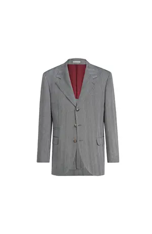 Brunello Cucinelli Chevron Pattern Blazer