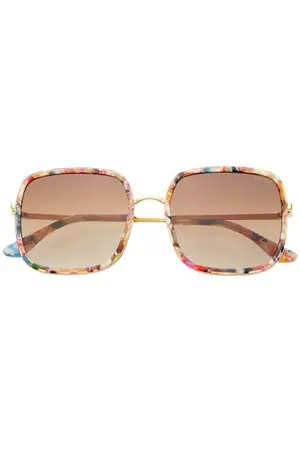 FREYRS EYEWEAR Cosmo Square Oversized Sunglasses - Rose Tortoise
