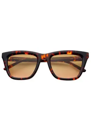 FREYRS EYEWEAR Lucy Square Sunglasses Brown Tortoise