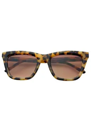 FREYRS EYEWEAR Lucy Square Sunglasses Milky Tortoise
