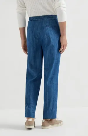 Brunello Cucinelli Lightweight Denim Trousers - Medium Denim