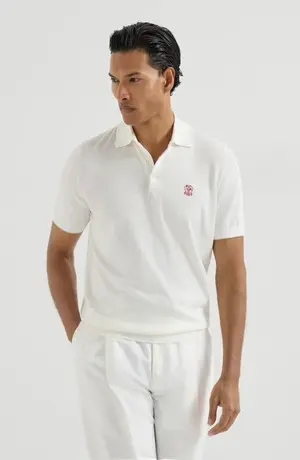 Brunello Cucinelli Lightweight Knit Polo - Panama