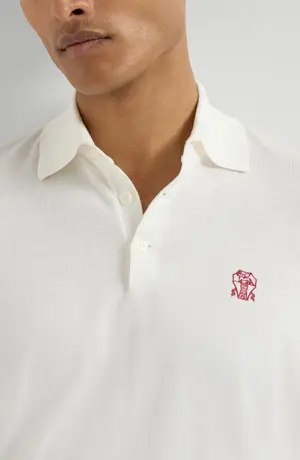 Brunello Cucinelli Lightweight Knit Polo - Panama