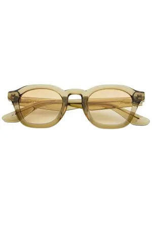 FREYRS EYEWEAR Blake Square Sunglasses - Brown Olive