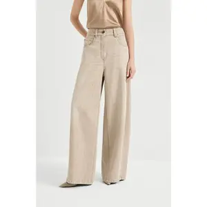 Brunello Cucinelli Authentic Denim Trousers - Beige